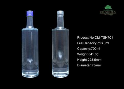 China 700 ML transparent round  bottle for Gin for sale
