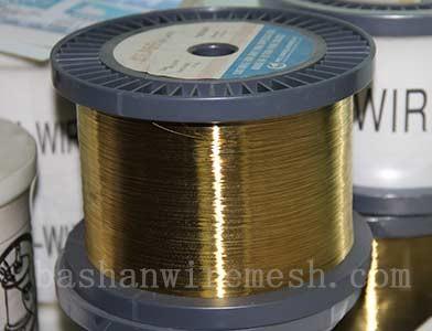 China Bashan factory direct supply  Cu60%,Zn40%  0.01~0.30mm EDM brass wire for cutting for sale