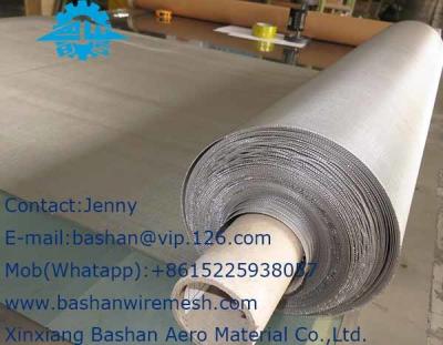 China Xinxiang Bashan direct supply  Stinless Steel Woven Wire Mesh  with stainless steel 316 for sale