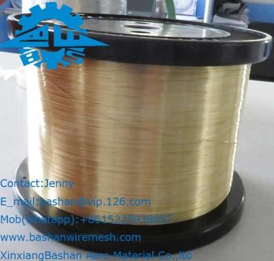 China Bashan factory direct supply CuZn37  0.01~0.30mm EDM brass wire for cutting for sale
