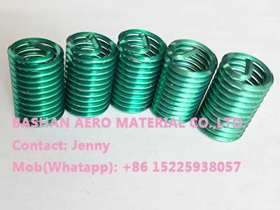 China Stainless steel color coating of wire threaded inserts and screw thread coils with high quality and best price for sale