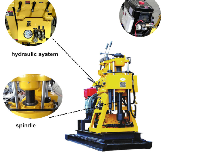 XY-1A Portable Water Well Drilling Rig technical diagram
