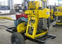 China 200 Meters Depth Hydraulic Borewell Machine Vertical Customized Wheels Mounted for sale