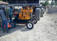 China 200 Meters Depth Hydraulic Borewell Machine Vertical Customized Wheels Mounted for sale