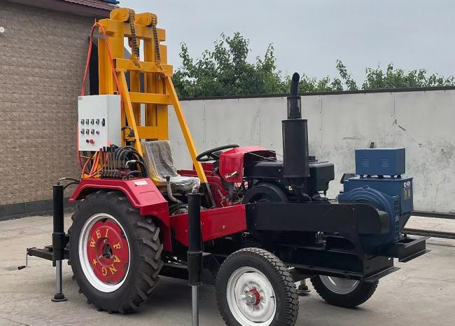 Shitan Tractor Drilling Machine side view