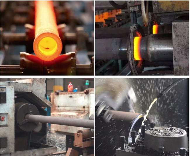 Drill rod manufacturing process showing quality control