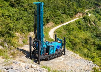 China Air Compressor Water Well Rotary Drilling Machine For Mountain Rocks Area for sale