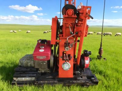 China House Prospection Fifty Meters Soil Testing Core Drilling Rig Diesel Powered for sale