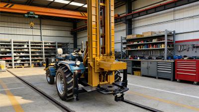 China Mobile And Flexible Tractor Type Water Well Drilling Rig With Wide Adaptability for sale