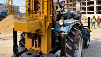 China Compact Tractor Water Well Drilling Rig With Strong Power for sale