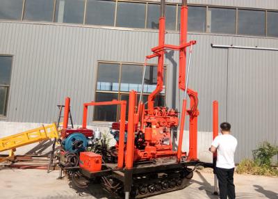 Plataforma de perforación montada correa eslabonada diesel de la perforación GK-200