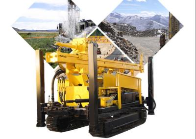 China Poço de água giratório de Dth da esteira rolante hidráulica de 300 medidores que fura Rig Machine for sale