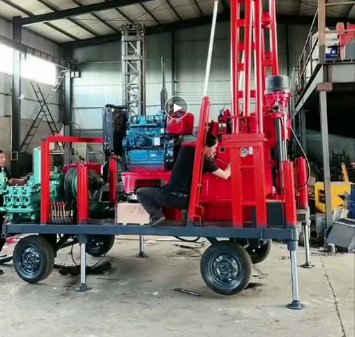 XY-2 Crawler Mounted Drill Rig side view