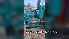 200m Depth Mountain Hammer Core Drill Rig