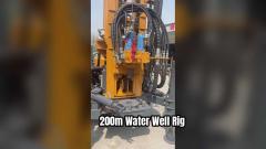 200m Water Well Drilling Rig Easy Operation Rural
