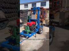 Draagbare boormachine voor waterputten voor 150 m boordiepte en 50 mm boorpijpdiameter
