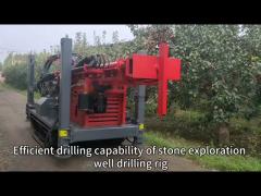 puits d'eau de 140mm forant Rig Crawler Type Pneumatic 400 mètres