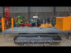 Hydraulic Motor Rubber Track Chassis Rubber Track Base For Crawler Vehicles