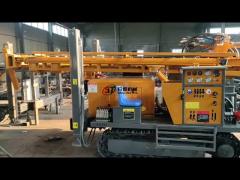 Diesel Engine Customized 350meters Pneumatic Borewell Machine Water Well Drilling