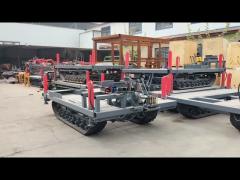 Steel And Rubber 8 Wheels Crawler Track Undercarriage For Transporters