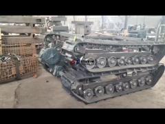 ディーゼル機関を搭載する3つのMTの企業の掘削装置のクローラー トラック下部構造