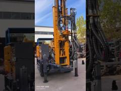 Pneumatic water well drilling rig