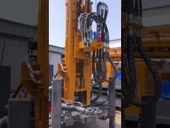 Pneumatic water well drilling rig