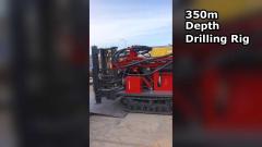350m Depth Drilling Rig Powerful Diesel Engine