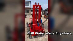 Portable Diesel Water Well Drilling Rig 150m Depth