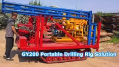 GY200 Portable Tracked Core Drilling Rig for Geological Work