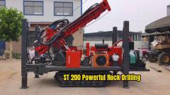 ST 200 Crawler Drilling Rig for Rock and Concrete Projects