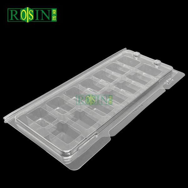 Quality Disposable Medical Plastic Packaging PET Hinged Clamshell Packaging for sale