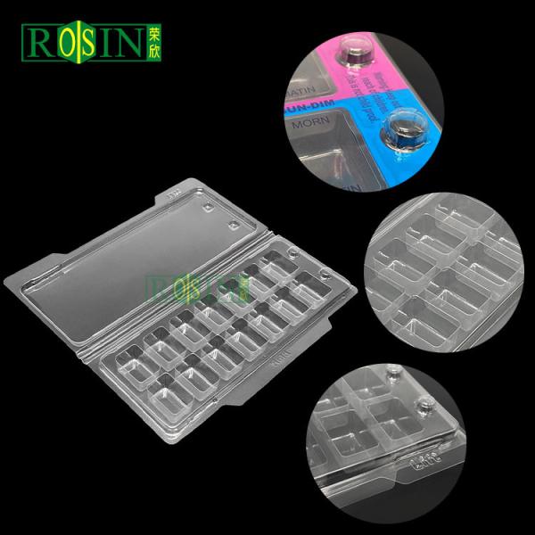 Quality Disposable Medical Plastic Packaging PET Hinged Clamshell Packaging for sale