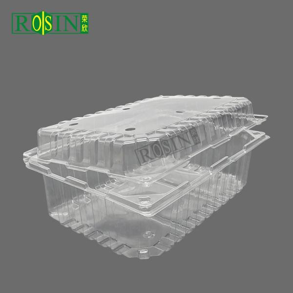 Quality Customizable Disposable Fruit Plastic Container Transparent With Vented Lid for sale