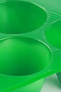 China custom 48 cell green PP plastic germination tray round planting seedling grow paddy tray for sale