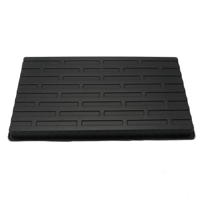 China No Holes Rectangular Flat Nursery Plastic Tray PS Greenhouse Heat Resistance for sale