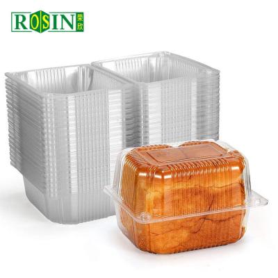 Cina Scatola di pasticceria usa e getta quadrata per insalata di lattuga con coperchio in vendita