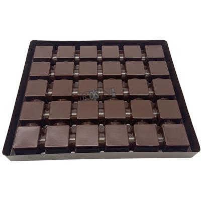 Cina Imballaggio di cioccolato in plastica marrone 30 vasella a bolle di cioccolato a cavità in vendita