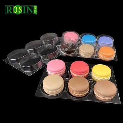China PET Macaron Blister Packaging Slide Base And Lid Portable With Separate Design for sale