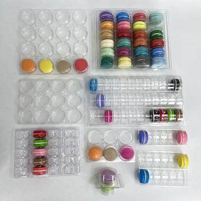 China PET Macaron Blister Packaging Slide Base And Lid Portable With Separate Design for sale