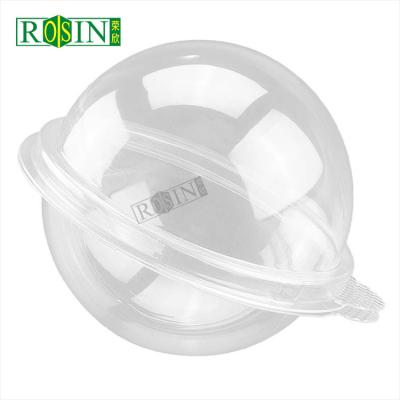 China Customized Pet Transparent Bath Bomb Blister Packaging Round Lightweight for sale