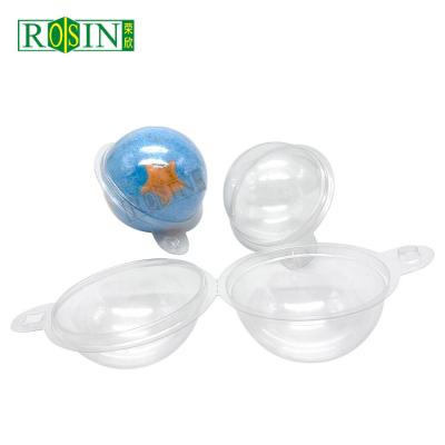 China Customized Pet Transparent Bath Bomb Blister Packaging Round Lightweight for sale