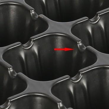 Cina Pianta a 15 cellule su misura pianta nera PS plastica a fiori pomodoro pianta di semi di verdura vassoio in vendita