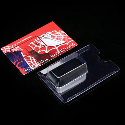 China Customized Disposable Blister Packaging Blister Slide Card Packaging Three Fold Blister Card Packaging for sale