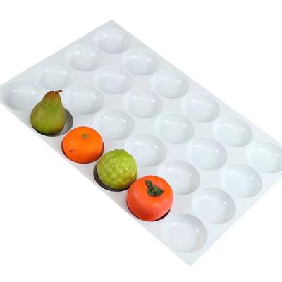 Cina 9 / 25 / 28 / 30 Buco Disposable Pp Black Fruit Tray Plastic Blister PET Display Kiwi / Pitaya Plastic Tray Per Supermercato in vendita