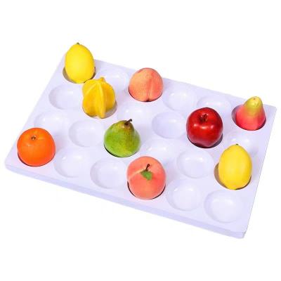 Cina 9 / 25 / 28 / 30 Buco Disposable Pp Black Fruit Tray Plastic Blister PET Display Kiwi / Pitaya Plastic Tray Per Supermercato in vendita