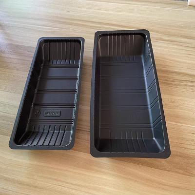 China Disposable Rectangular Plastic Food Tray Fresh Pp Shrimp Tray Fruit And Vegetable Food Frozen Seafood Preservation Tray Packaging for sale