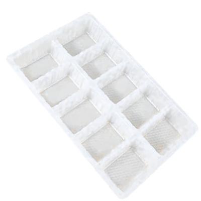 China Clear Plastic Disposable Frozen Dumpling Tray PP Various Packaging 20 Packs Plastic Food Packaging Tray for sale