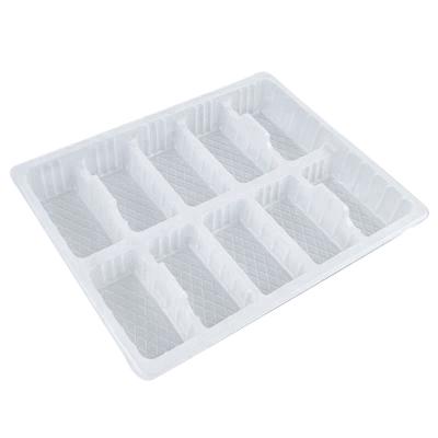 China Clear Plastic Disposable Frozen Dumpling Tray PP Various Packaging 20 Packs Plastic Food Packaging Tray for sale