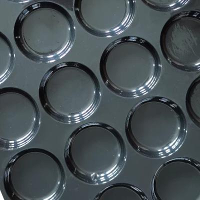 중국 사용자 정의 공장 일회용 검은 24 구멍 직사각형 과일 선반 디스플레이 트레이 과일 배열 트레이 판매용